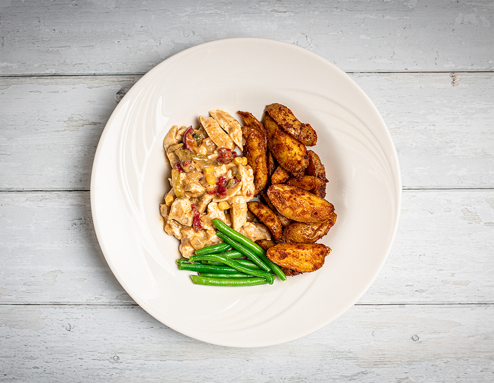 Gym – Peri Peri Chicken Wedges 44grams of protein per meal – Oh So Lean